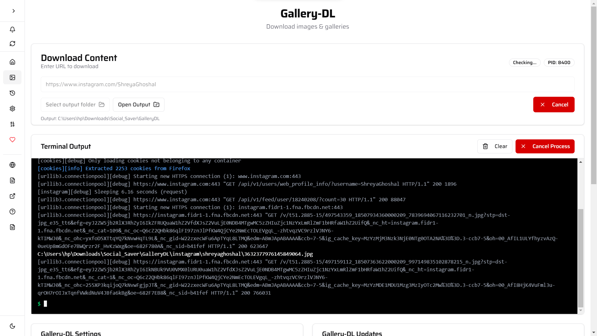 Social Saver - Universal Desktop Media Downloader. (Windows, Mac, Linux)